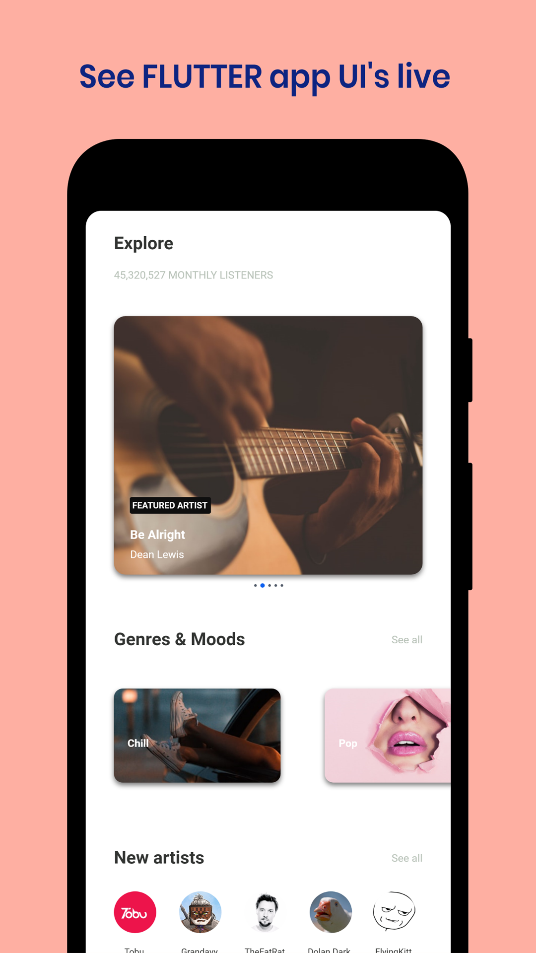 FLUTTER UI Showcase FLUTTER UI Showcase